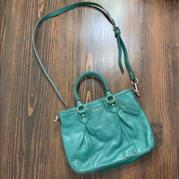 Coach | Bags | Green Crossbody Coach Bag | Poshmark
